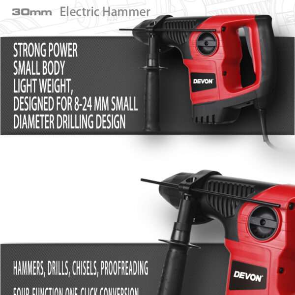 Devon Rotary Hammer 30mm 1104